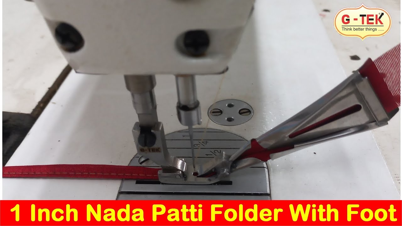 Nada Folder With Foot , Sewing Machine Folder , Petticoat Folder , Silai Machine Folder - YouTube