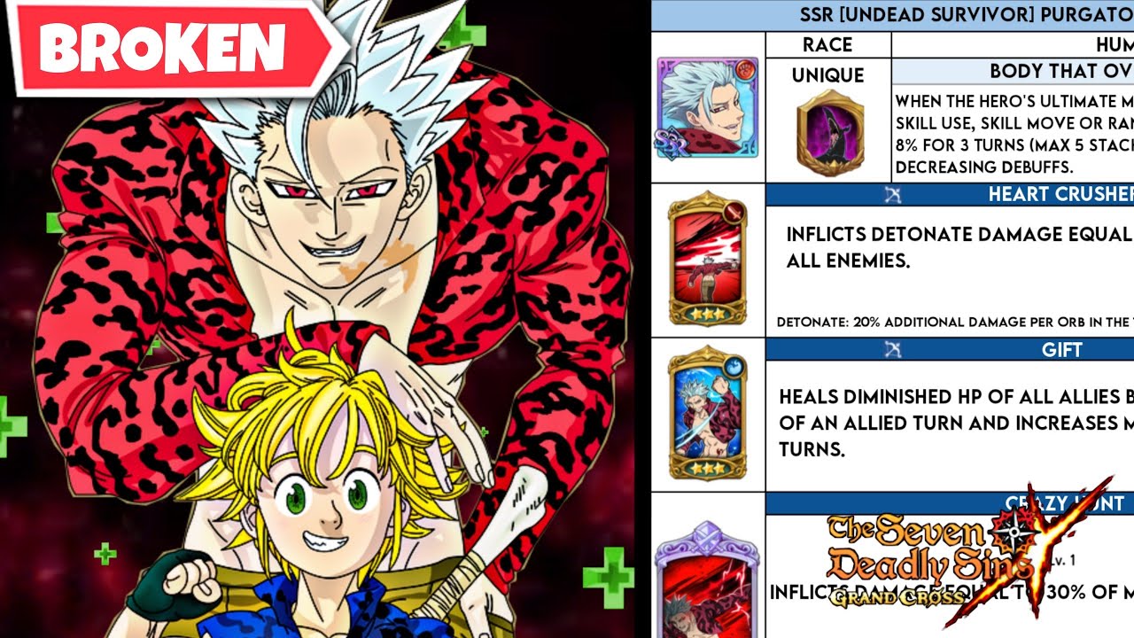 Purgatory Ban Is INSANE! *Best* Festival Unit In The Game! Seven Deadly ...