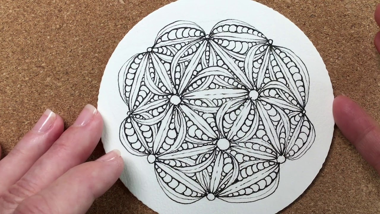 Zentangle® Project Pack #02 - Day Three - YouTube