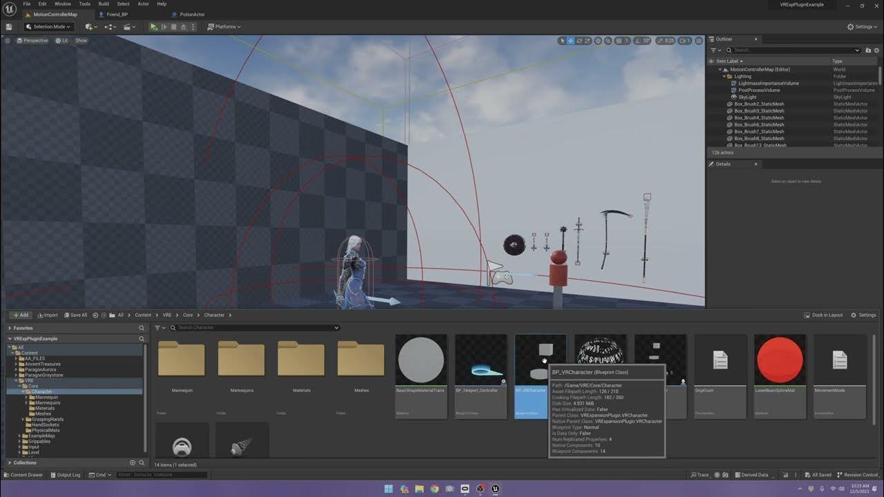 How to make a VR game using Unreal Engine 5 with VRE plugin. Part 12 : Player Stats and Potions ...