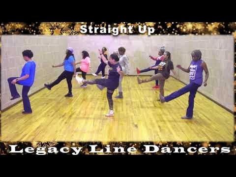 Straight Up Line Dance - YouTube