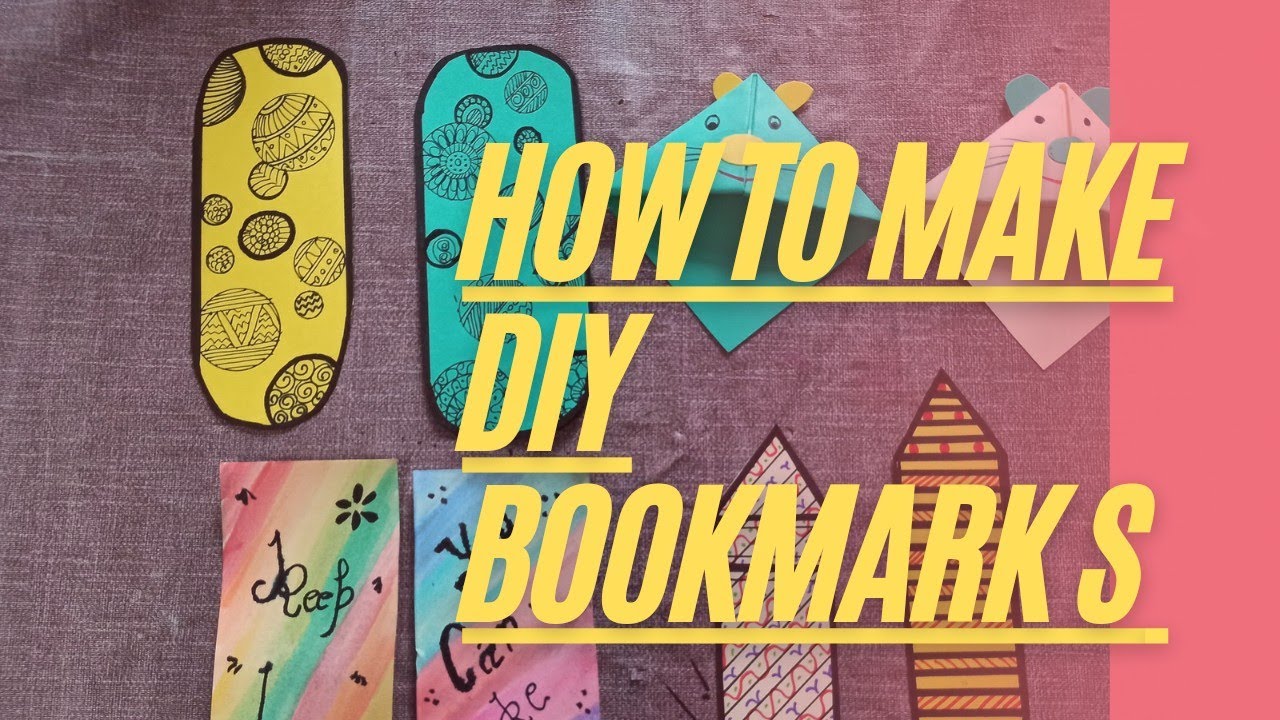 Easy & Simple Bookmark DIY / How To Make Bookmarks - YouTube