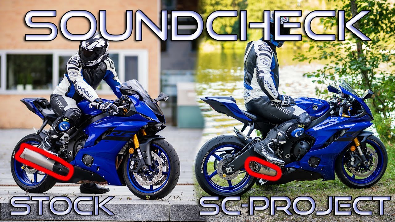 Yamaha YZF R6 RJ27 // Soundcheck // Stock exhaust VS. SC-Project - YouTube