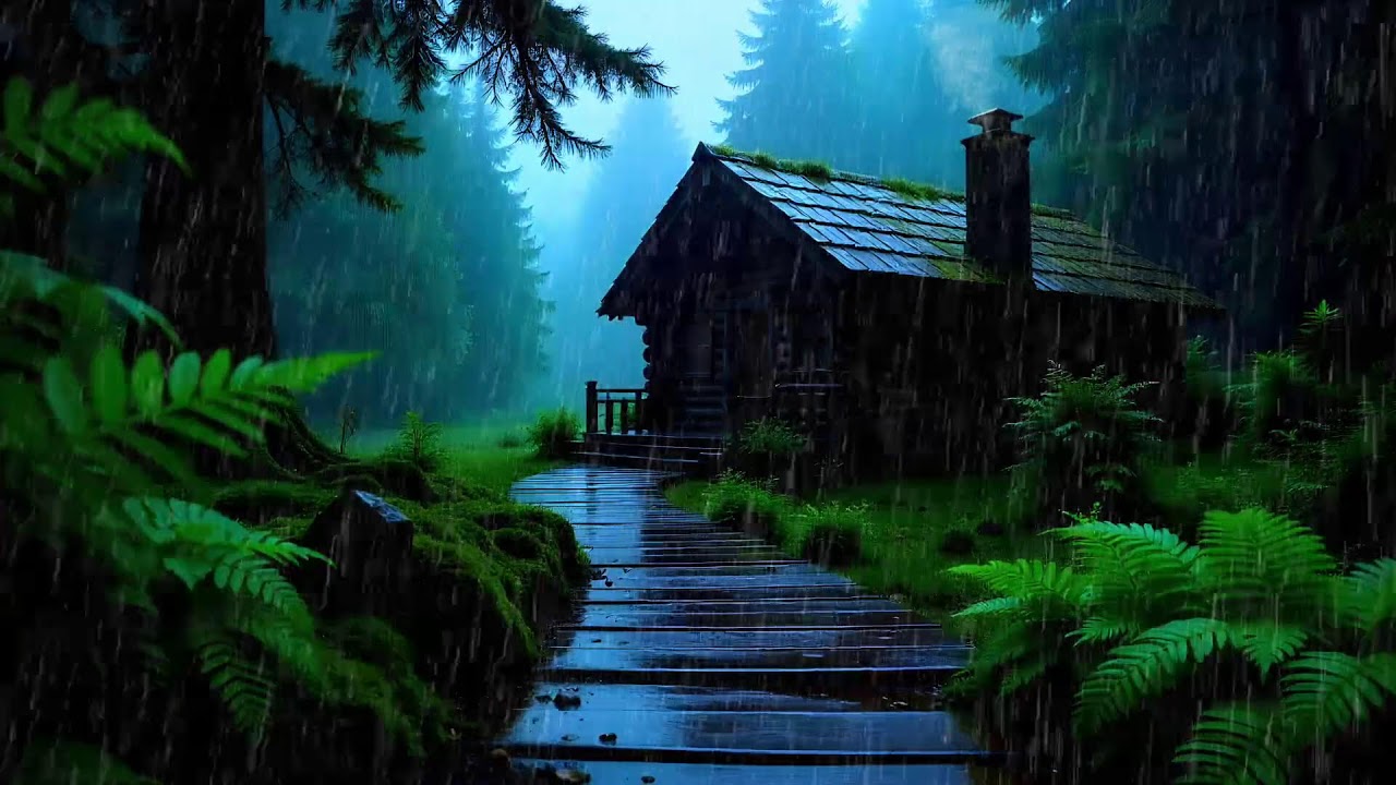 Calming Rainstorm at Night – Sleep Sounds for Deep Rest and Stress ...