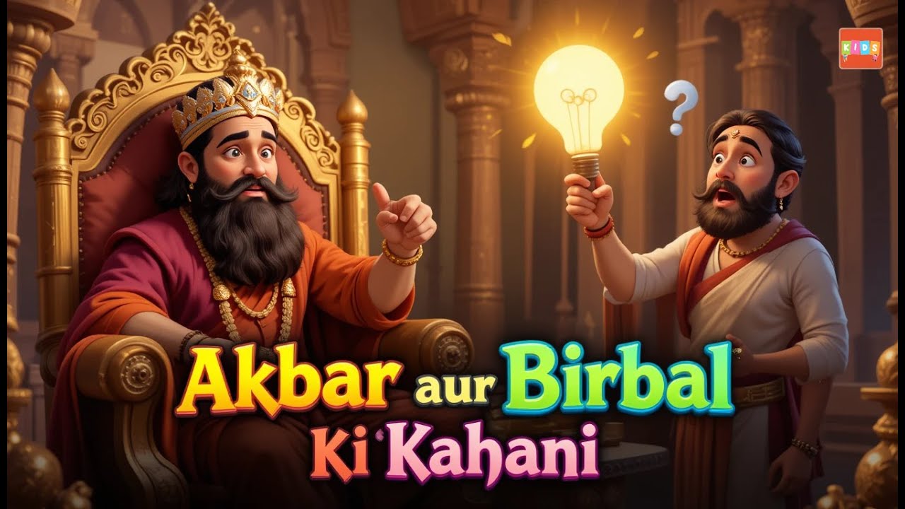 Raja Akbar Aur Birbal ki Kahani | Hindi Kahaniya | bacho ki kahaniya | ज्ञान की कहानियां - YouTube