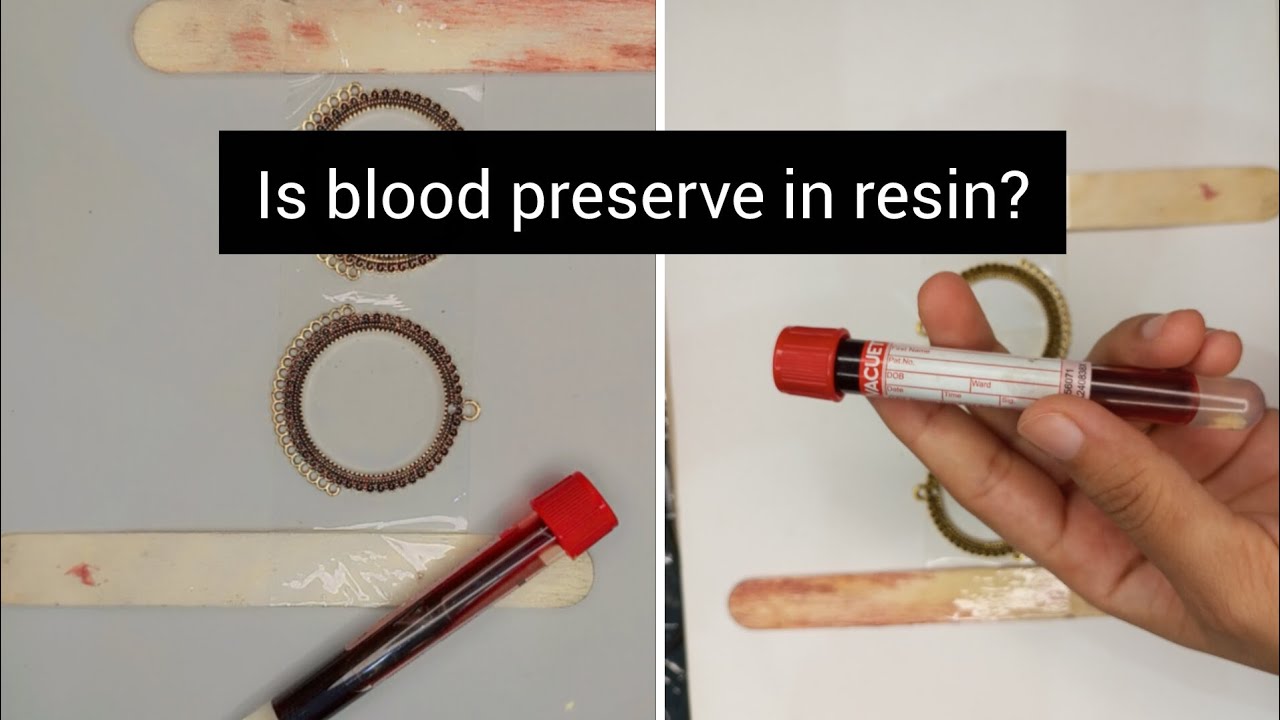 Is blood preserve in resin? |Blood preservation in earings|| resin ...