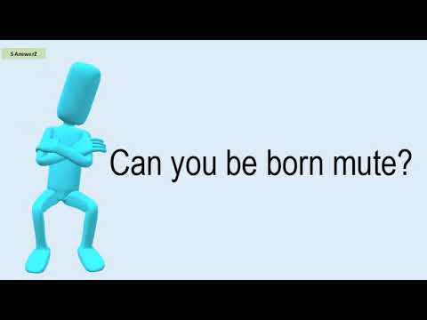 Can You Be Born Mute? - YouTube