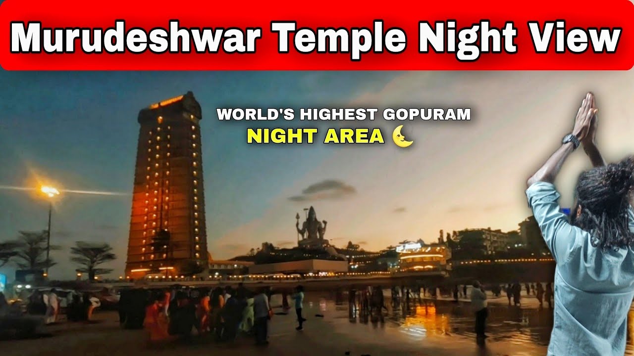 Murudeshwar Temple in Karnataka | Tallest statue | Night View | Shen ...