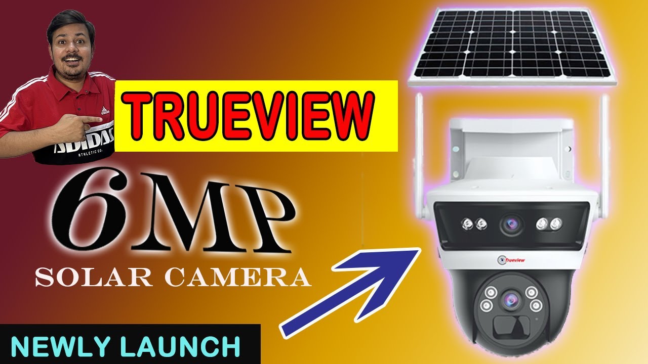 Trueview 4G Linkage Solar Pan-Tilt Camera, 6MP Double Camera With Solar ...