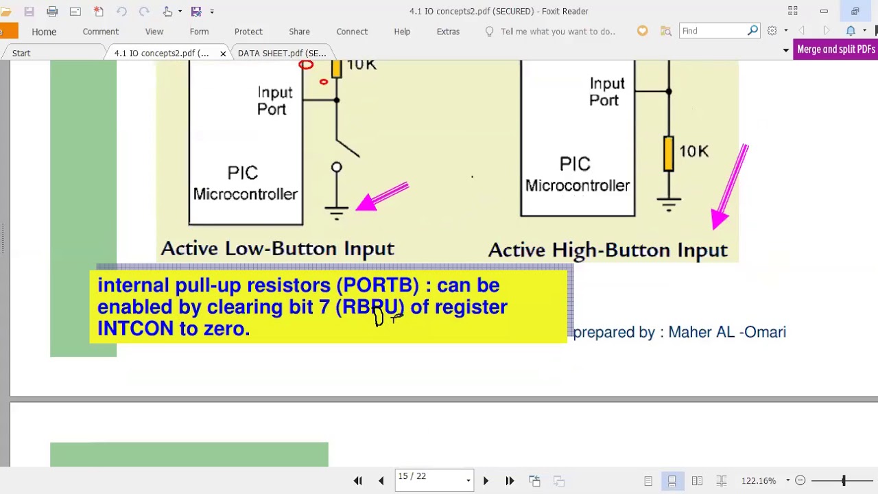 I/O ports of 16F877A PIC. Peripheral interfacing with PIC I/O ports (Arabic Language Audio ...