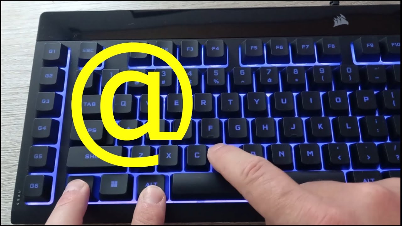 Jak napsat ZAVINÁČ na klávesnici @ - YouTube