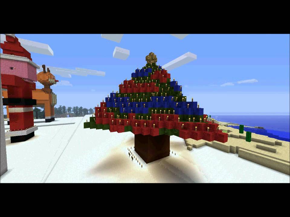 Minecraft Maison du Père Noël (Réalisations) - YouTube