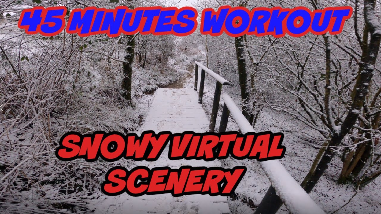 POV 45 Minute Workout - Virtual Scenery - Snow - Running Treadmill ...