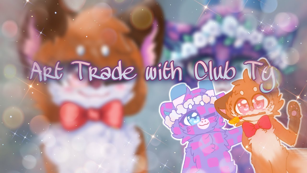 Art trade with @Club_TY! | Beanie Boo Speedpaint | - YouTube
