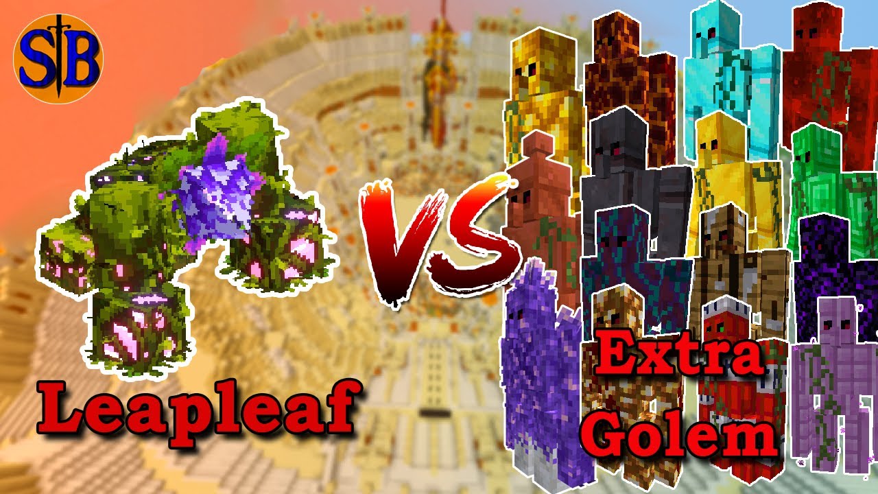 Leapleaf vs Every Extra Golem | Minecraft Mob Battle - YouTube