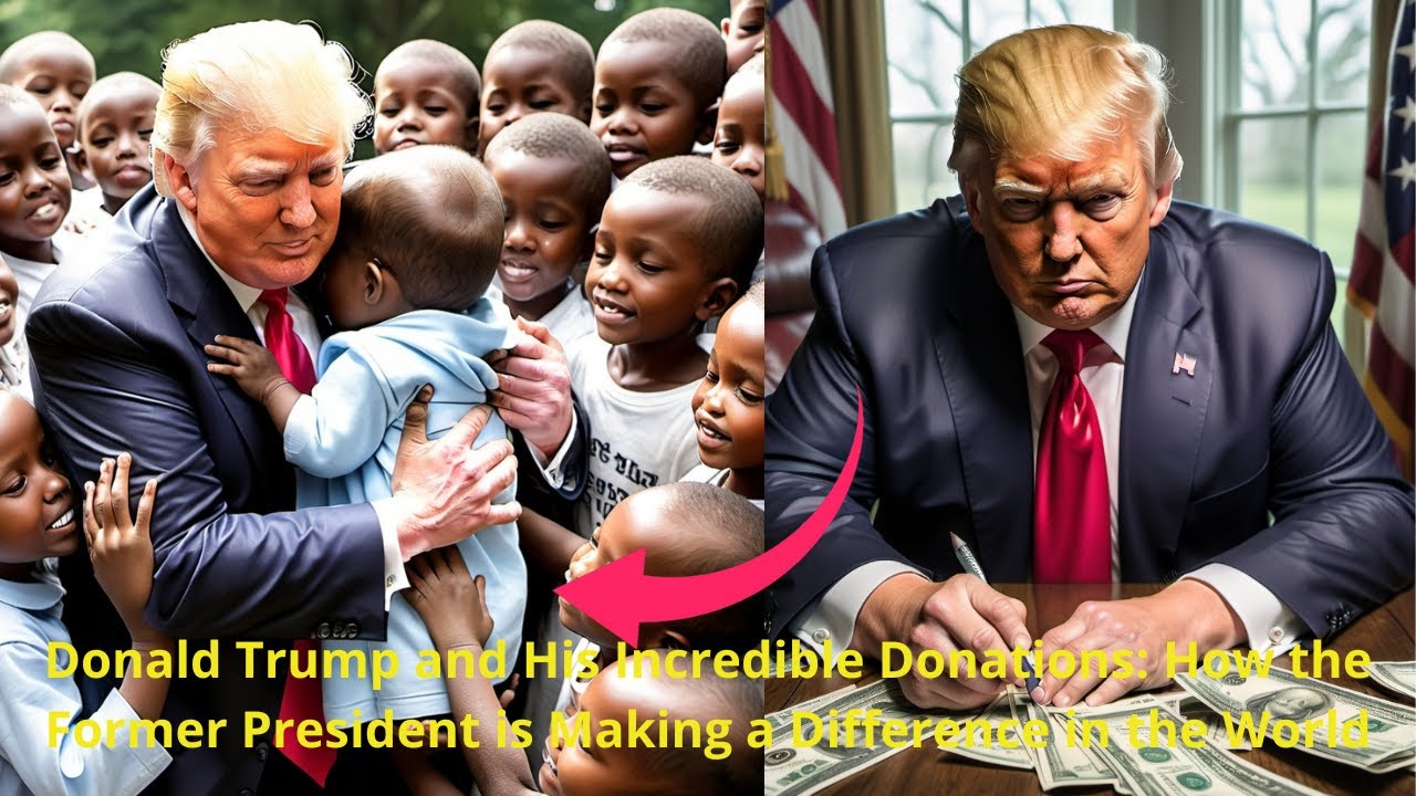 Donald Trump and His Incredible Donations: The Former President is ...