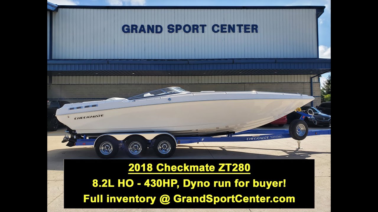 Take a look at a 2018 Checkmate 280 ZT with 430HP engine, low hour ...
