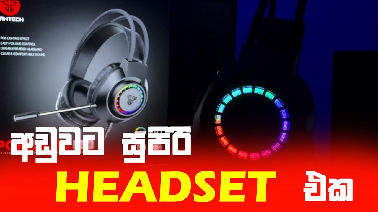 Fantech HG28 gaming headset Sinhala review unboxing - YouTube