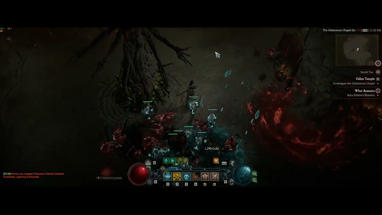 Diablo 4 Pet necro Fallen Temple Capstone Dungeon Solo Clear Lv60 - YouTube