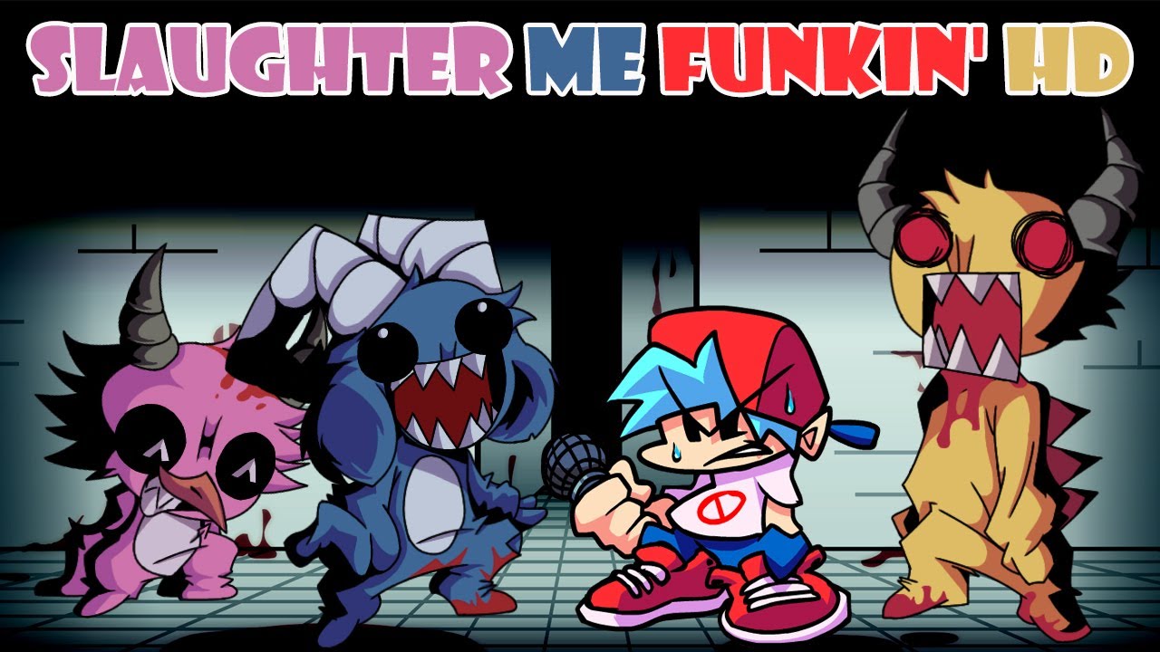Slaughter Me on Street HD Friday Night Funkin' - YouTube
