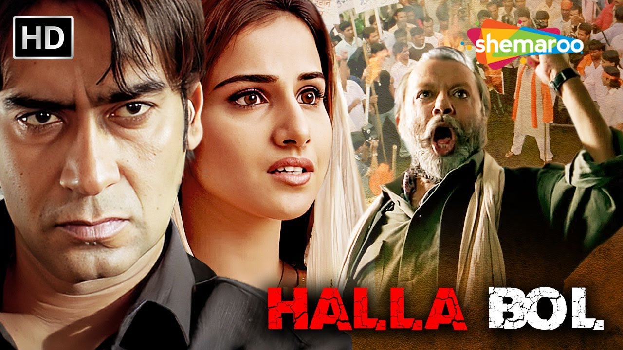 Dhamakedaar ACTION Film | Halla Bol | Ajay Devgn, Vidya Balan, Pankaj ...