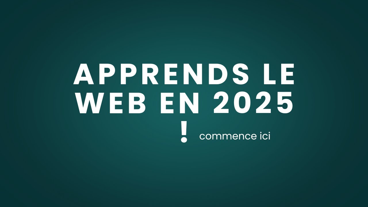 Formation en Programmation Web (2025) | De Débutant à Pro ! - YouTube