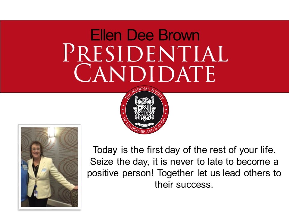 Rock the Vote Ellen Dee Brown for President - YouTube