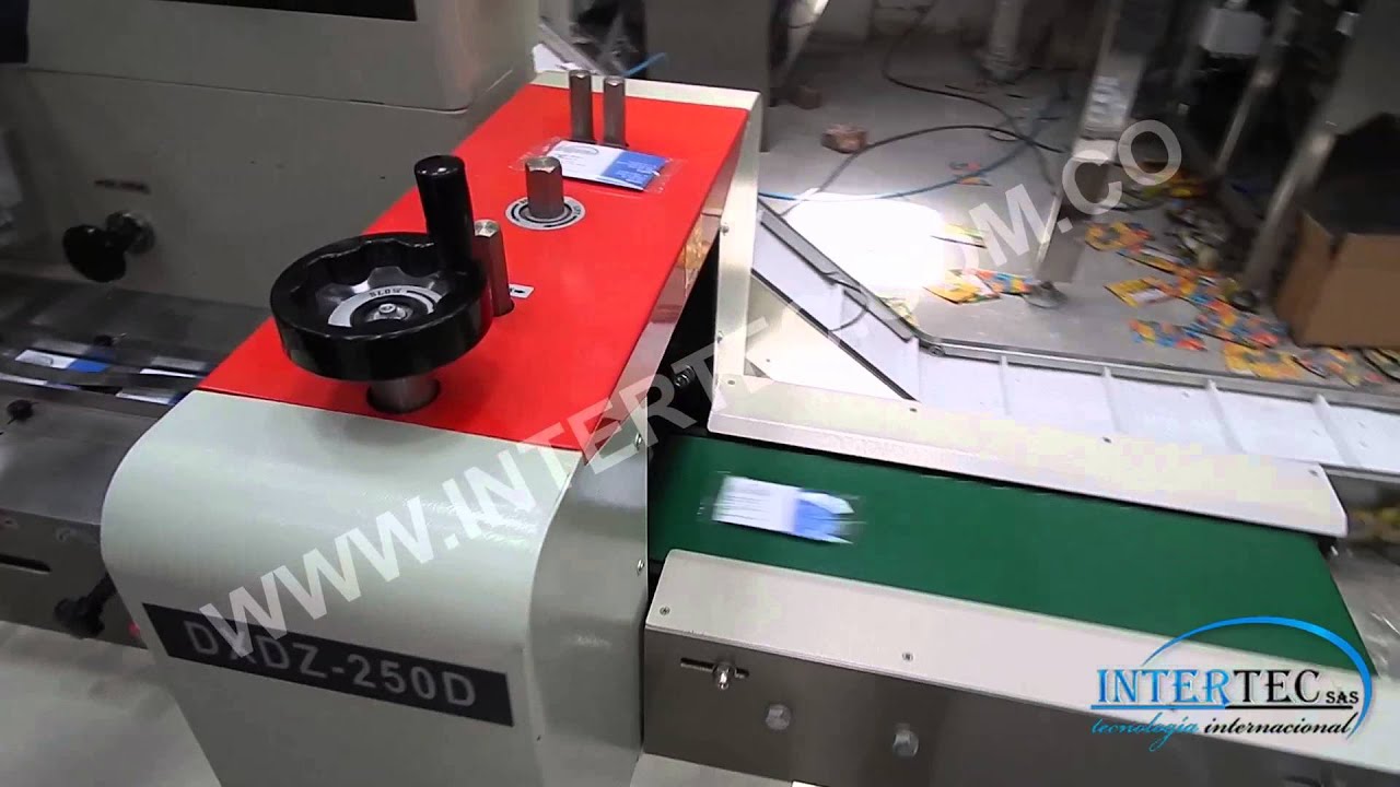 Flow Pack 250 empacando tarjetas - INTERTEC - YouTube