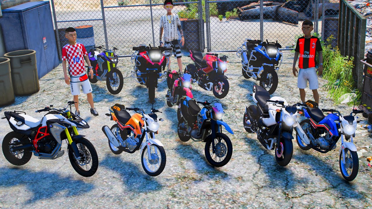 COLECIONANDO MINI MOTOS COM MEUS AMIGOS no GTA 5 O FILME - YouTube