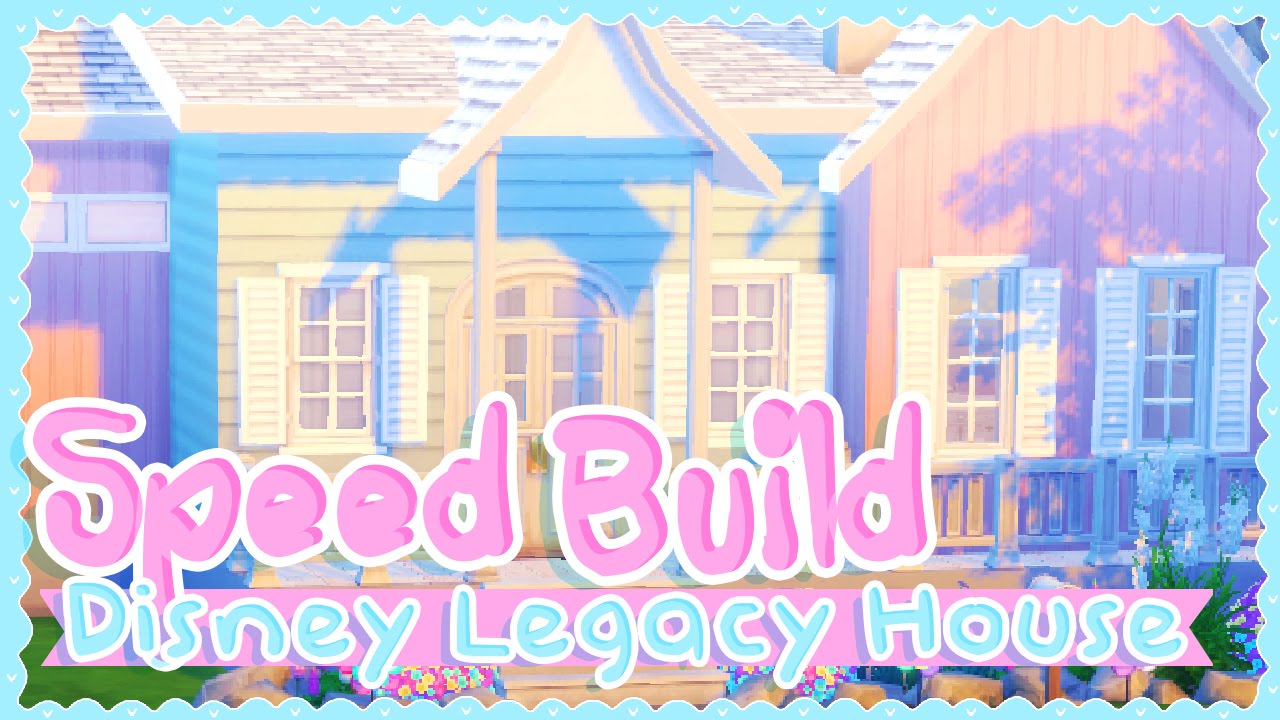The Sims 4: Speed Build Disney Legacy Challenge House - YouTube
