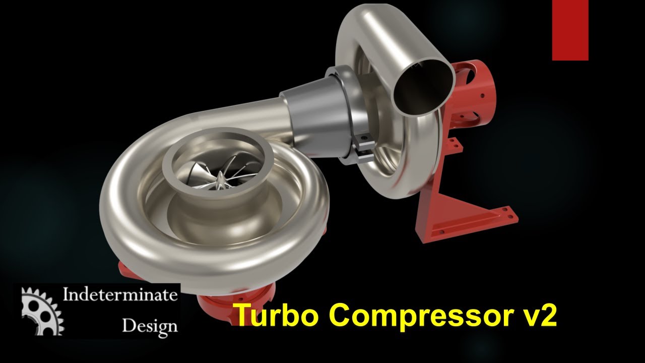 3D Printed Two-Stage Compound Turbo Compressor - YouTube