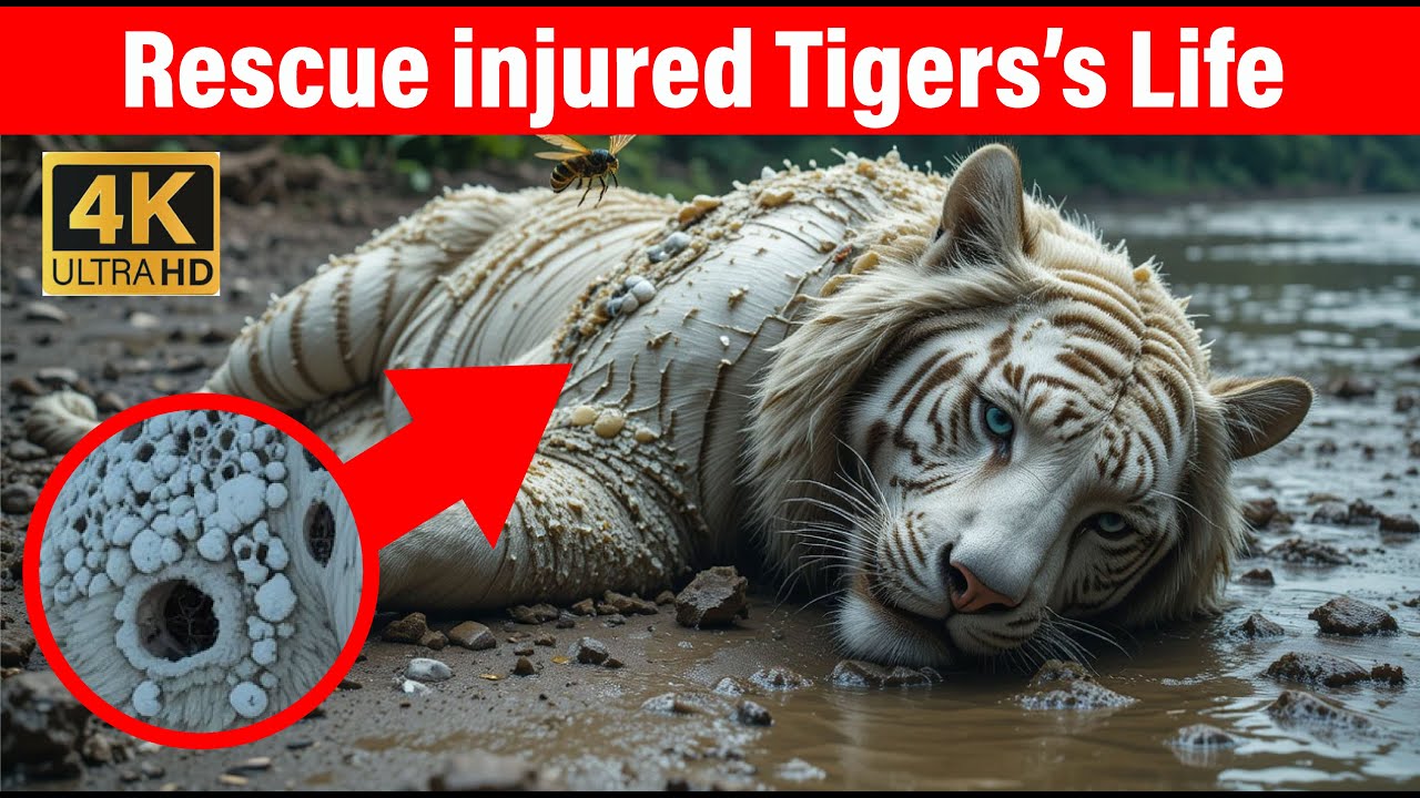 Heroic Rescue Team Saves White Tiger Covered in Millions of Parasites ...