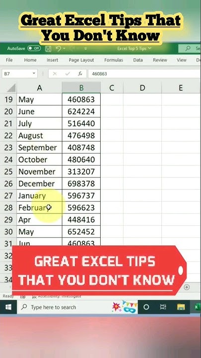 Excel tips and tricks #youtubeshorts #trending #viral #excel #computer #tricks #excelshorts ...