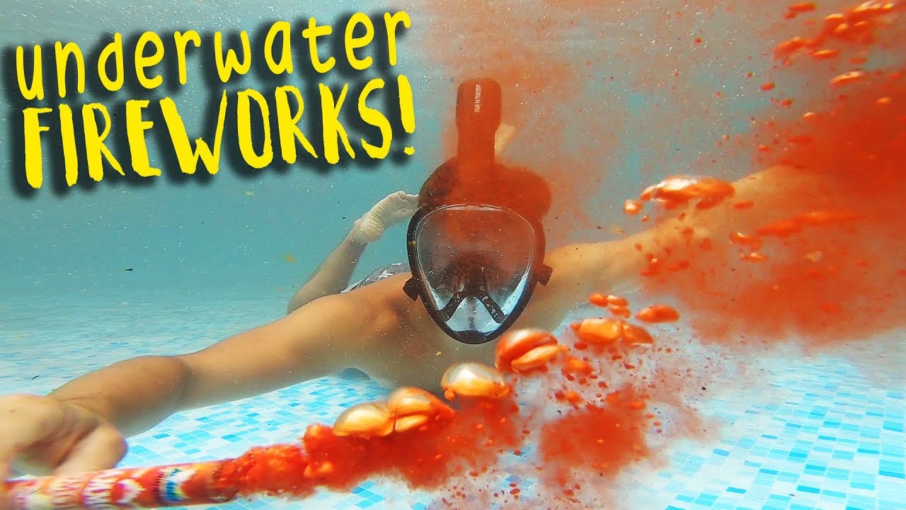 INCREDIBLE Firework Show in Pool! 🇺🇸 | Sam & Nia - YouTube