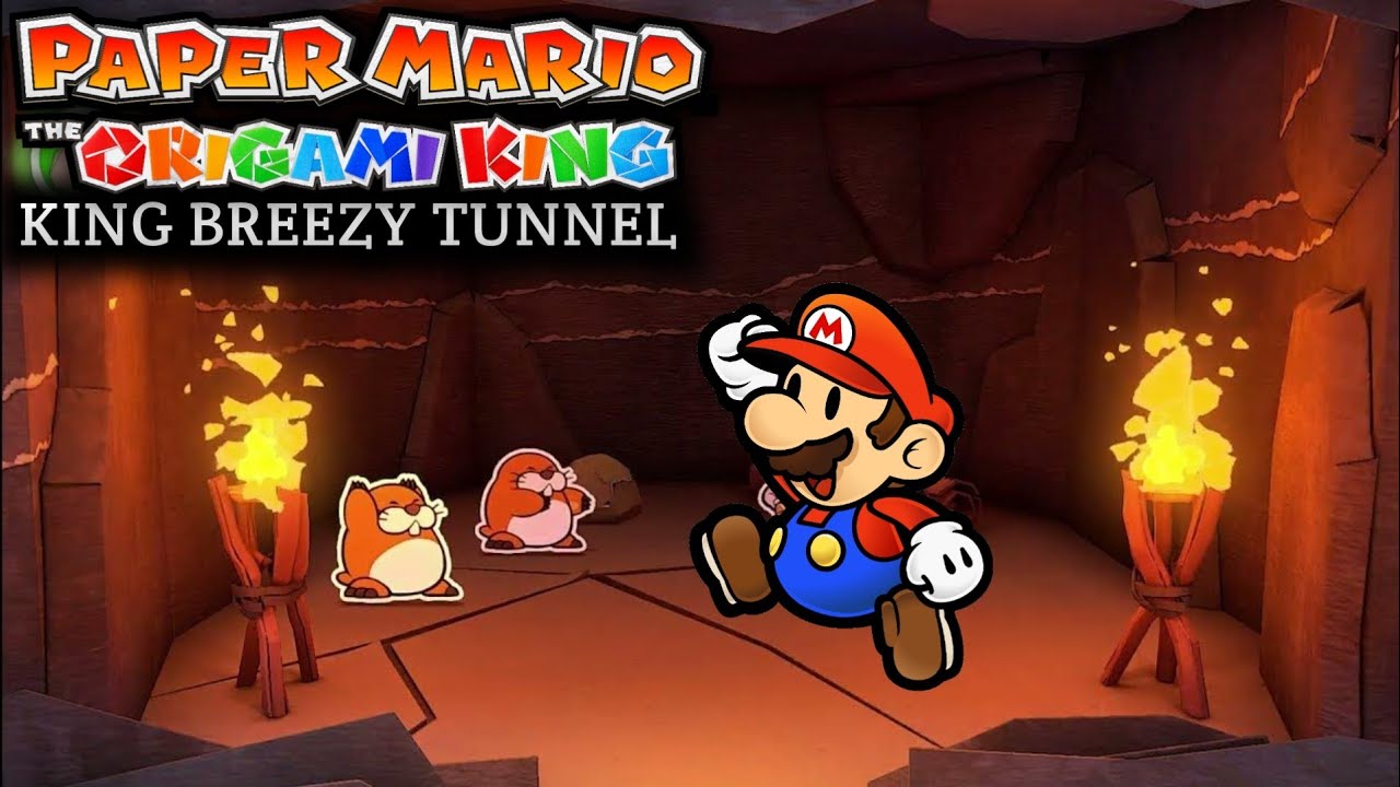 BOBBY NO! Paper Mario The Origami King Breezy Tunnel - YouTube