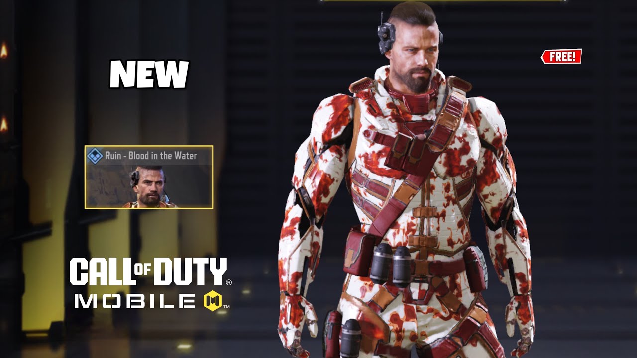 *NEW* Unlock FREE Ruin - Blood in the Water Skin on COD Mobile ...