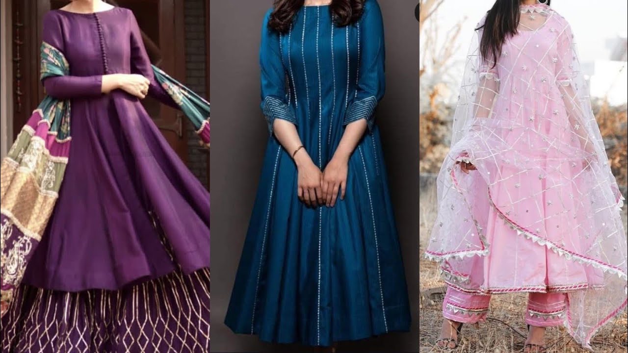 Stylish Frock Design 💕|Trendy Frocks Fro Wedding 💒|Frock k design - YouTube