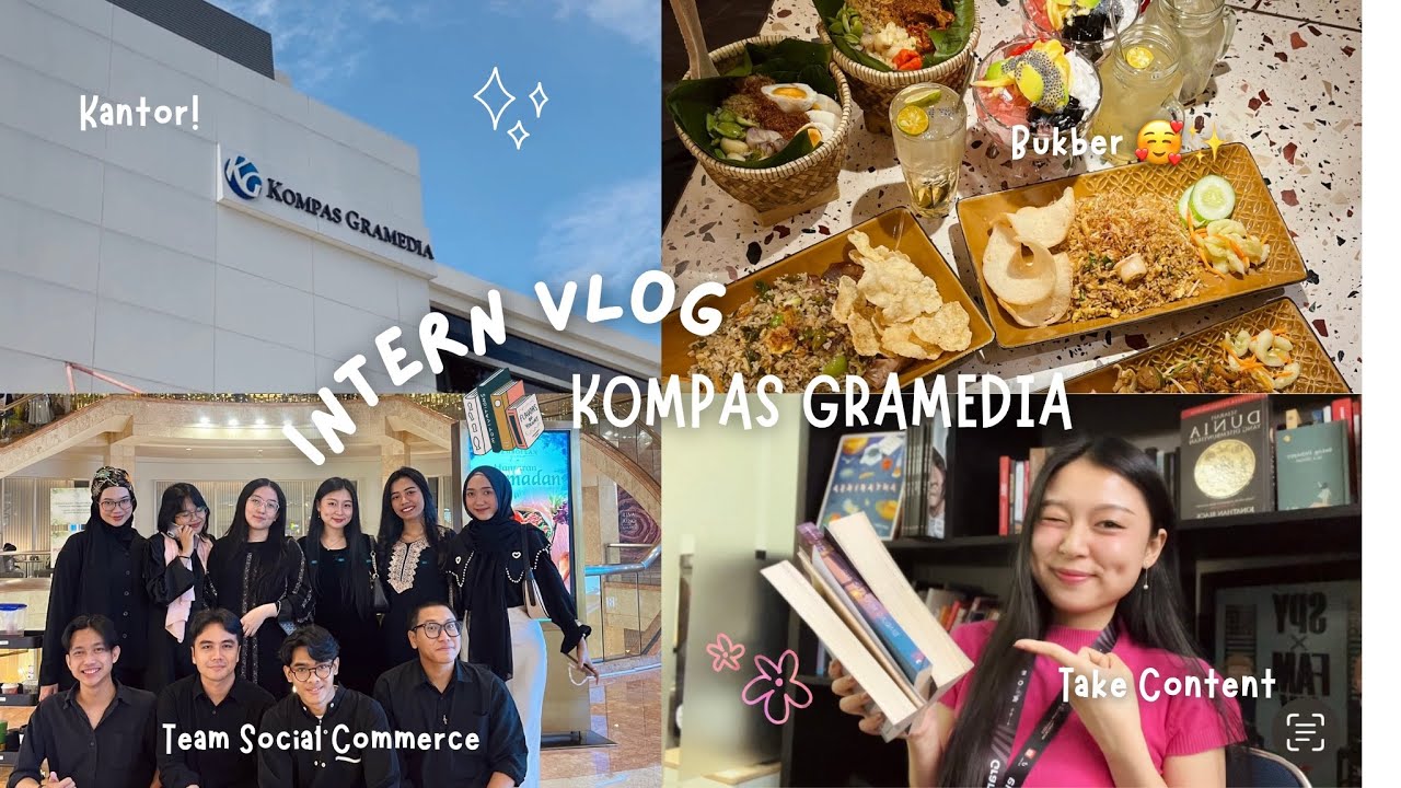 Intern Vlog: Kompas Gramedia, Live Shopping, Taking Content, Bukber ...