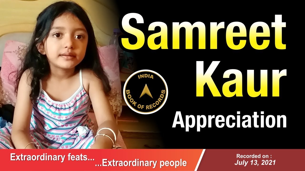Samreet Kaur - Appreciation - YouTube