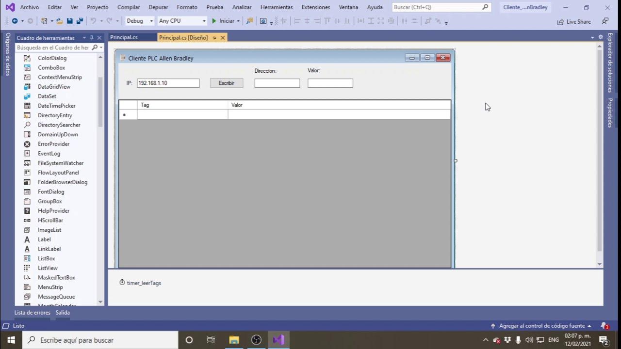 Comunicación PLC Allen Bradley con C# - YouTube
