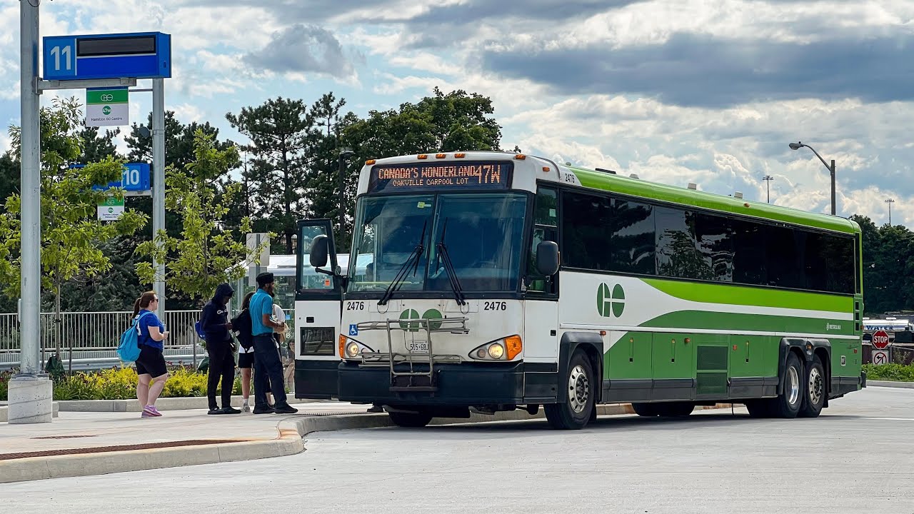 (Ride Video) GO Transit MCI D4500CT 2476 on route 47 Hamilton/Hwy 407 ...