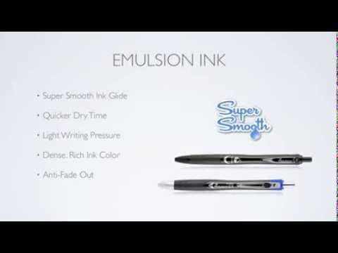 Zebra Z Mulsion Pen with 4th Generation Emulsion Ink - YouTube