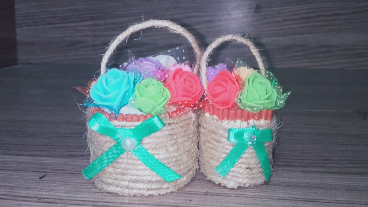 DIY/ MakinG BaskeT With Plastic Bottles CapS ...... - YouTube