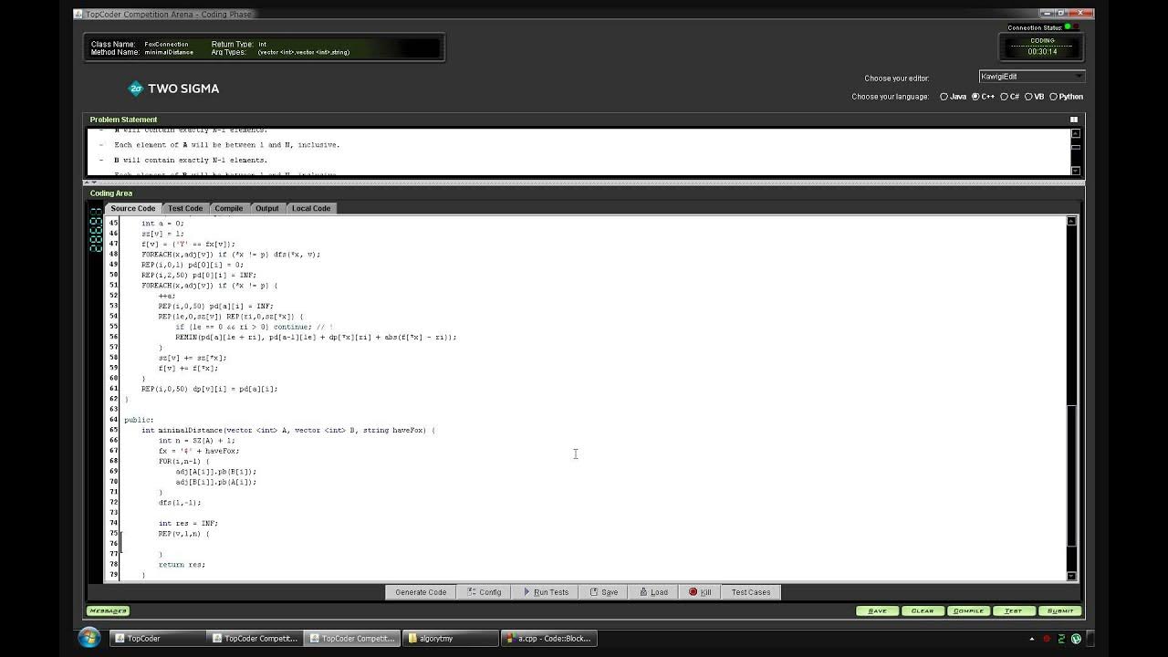 dj3500's screencast: TopCoder SRM 604 - YouTube