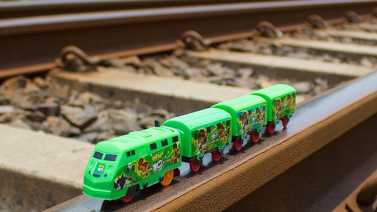 Real Train VS Toy Train EXPERIMENT - YouTube