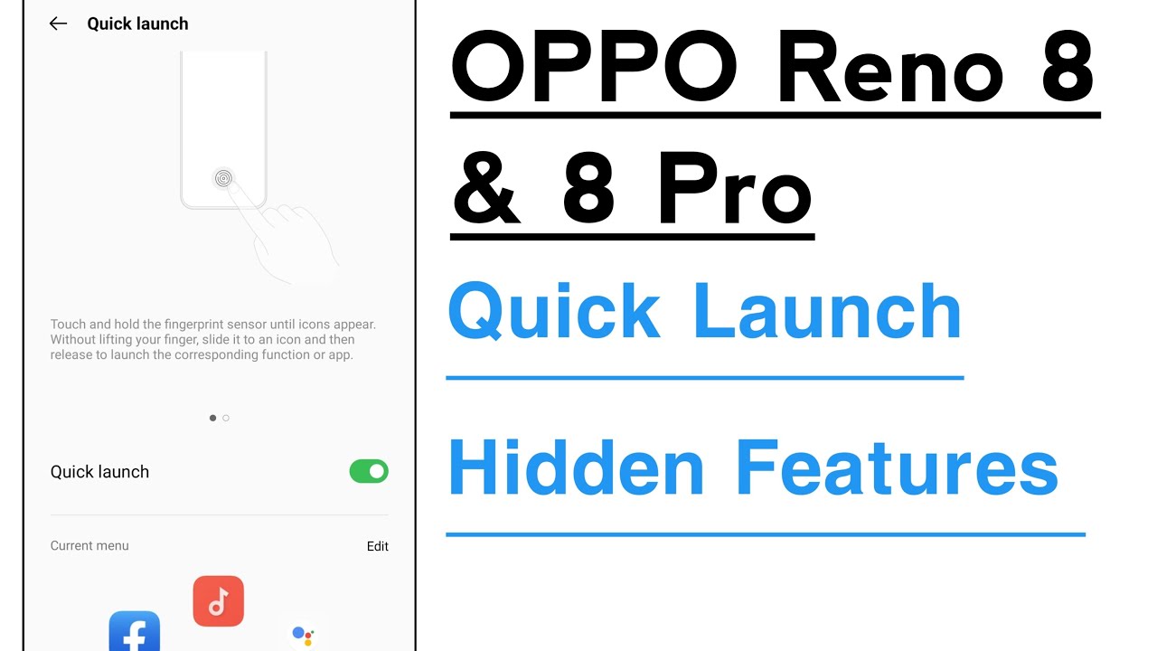OPPO Reno 8 & 8 Pro Quick Launch Hidden Features - YouTube
