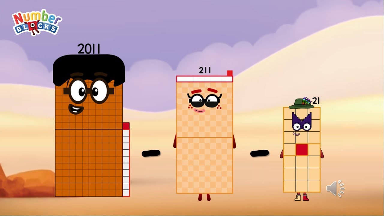 Numberblocks big to small squence subtraction [2011 - 211 - 21] | # ...