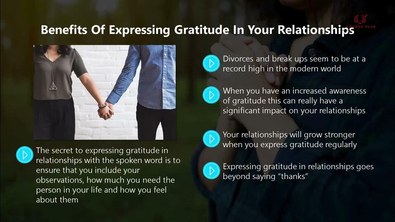 The Power Of Gratitude In Relationships - YouTube