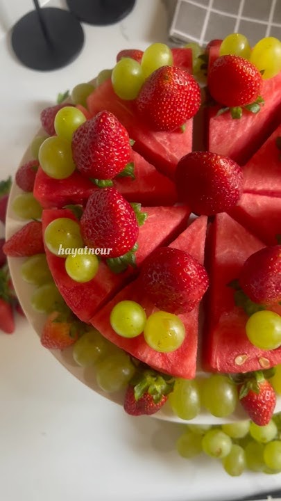 طريقة تقديم رائعة للفواكه 😍 Fruit Fruits فواكه Meyve بطيخ Watermelon Youtube