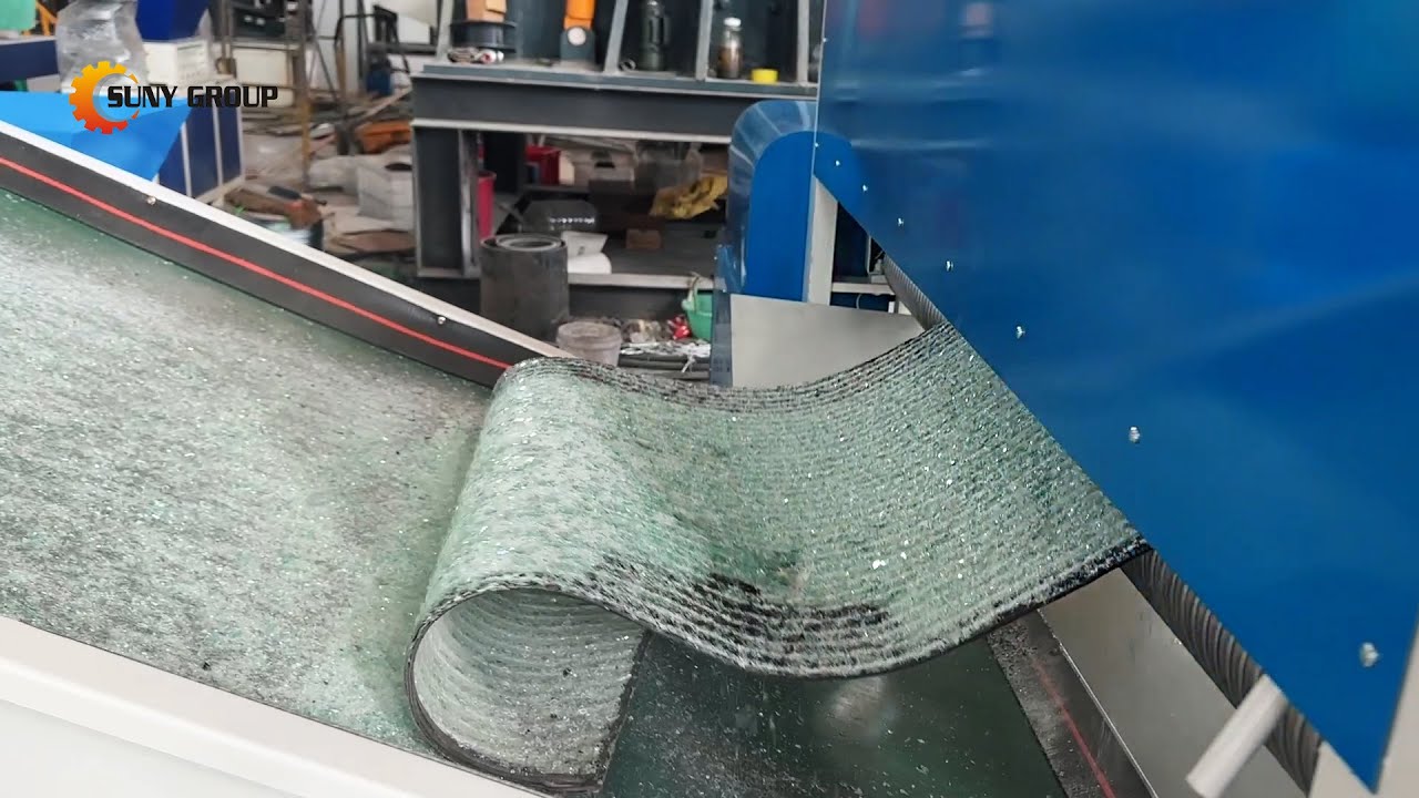 Car Windshield Recycling Line | Glass & PVB Separation with Color ...